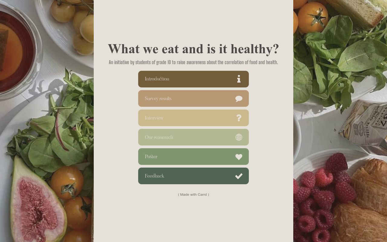 What we eat & is it healthy?